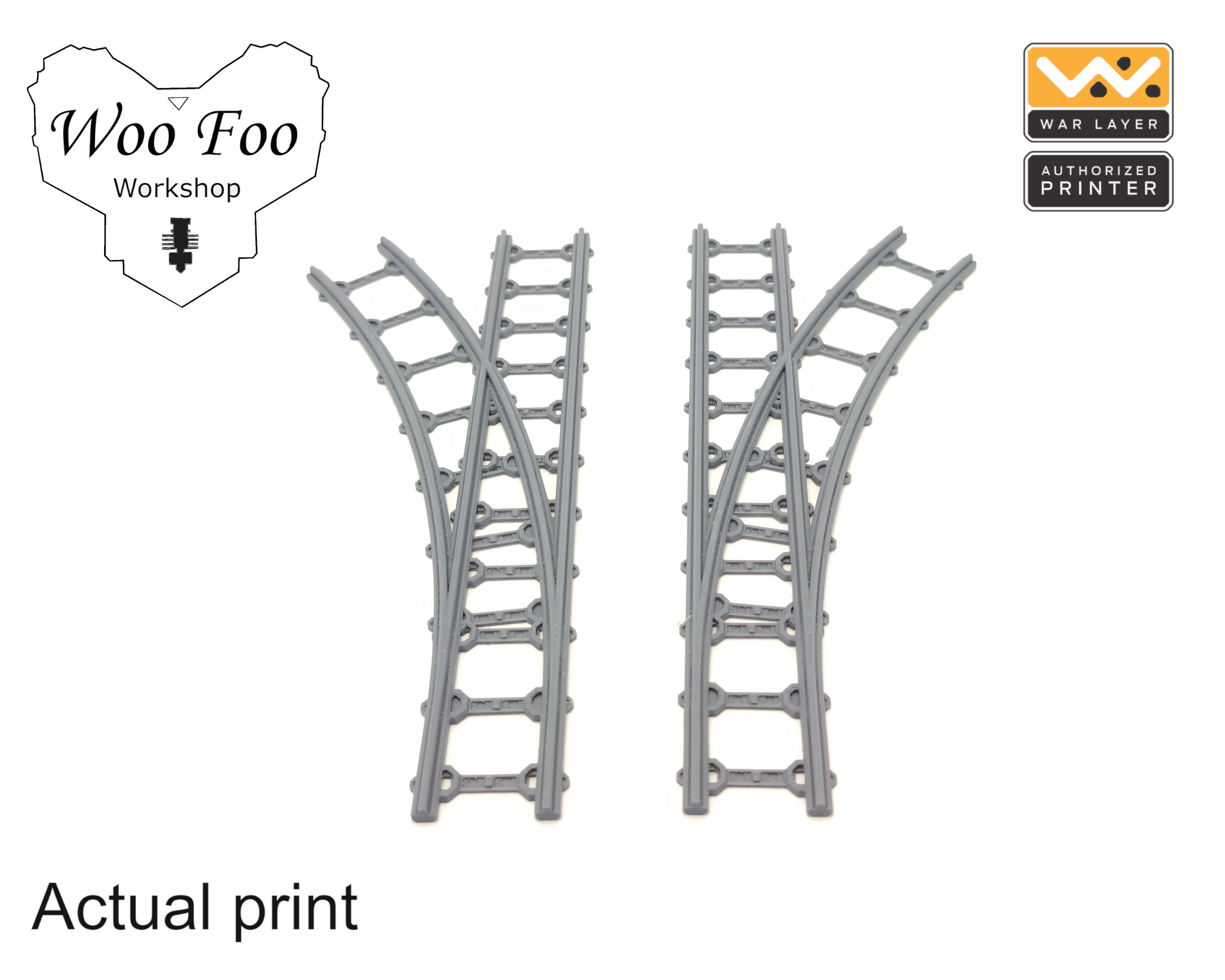 Sci Fi Gothic Train Straight Track Switch Pack 3D Printed - Etsy UK