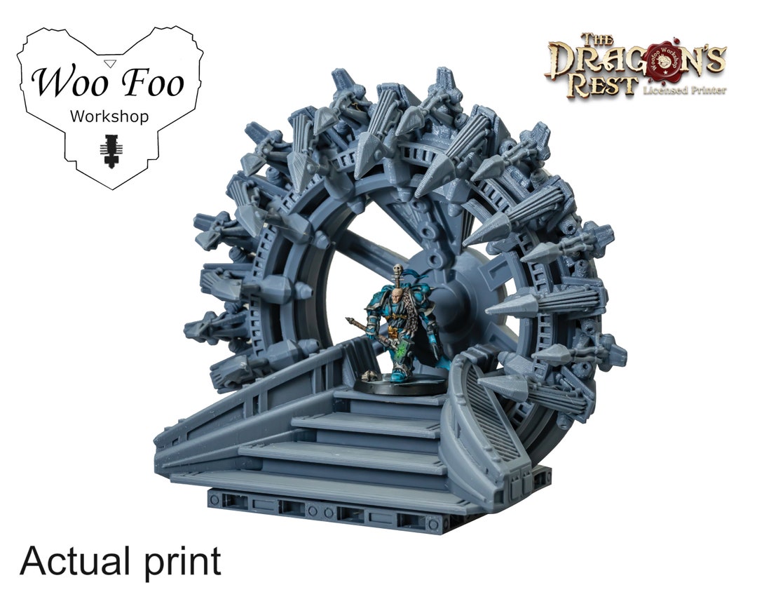 Sci Fi Warp Gate Large Closed Version 3D Printed Scatter Terrain ...