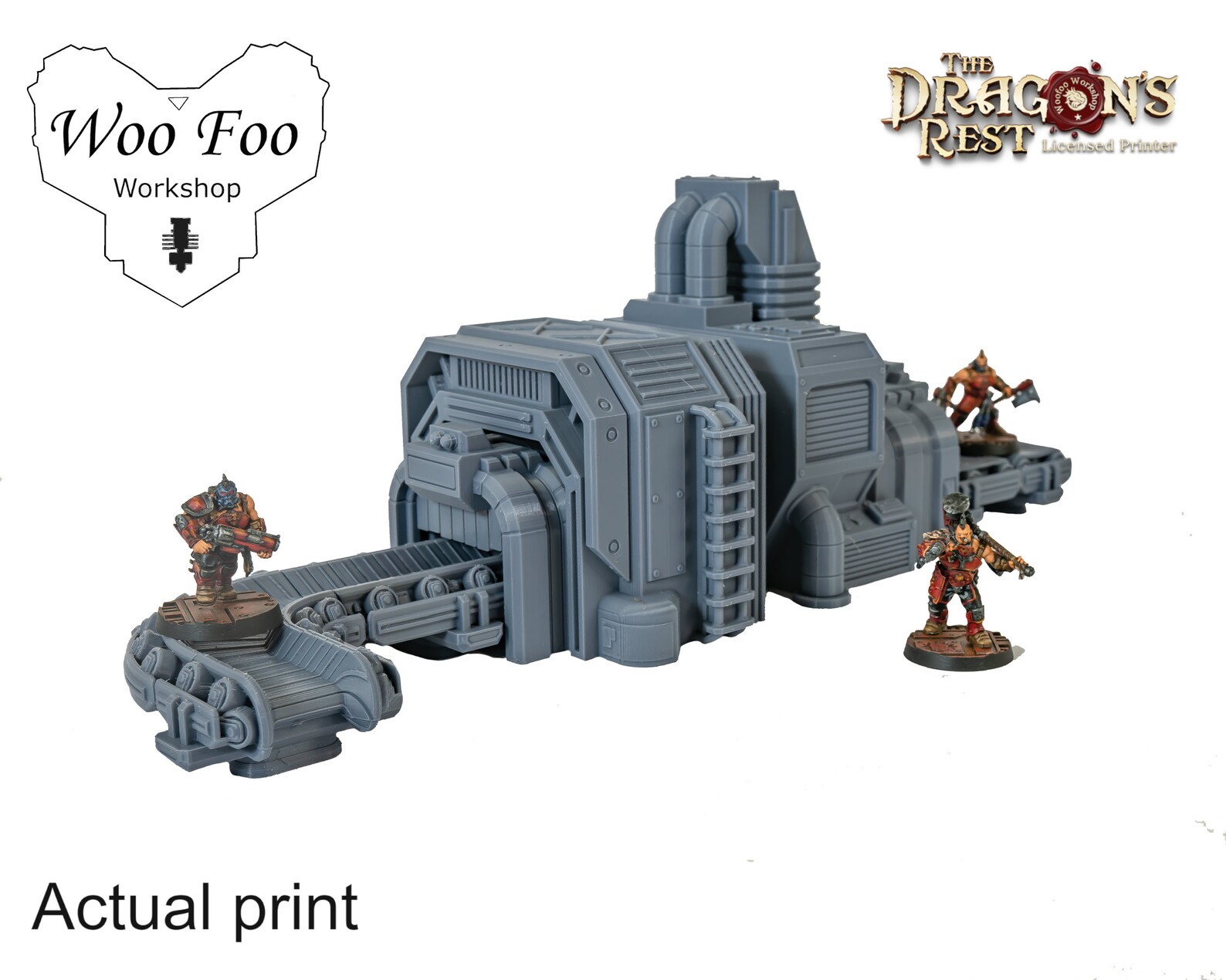 Sci fi Refinery Small 3D printed Scatter terrain 40K | Etsy