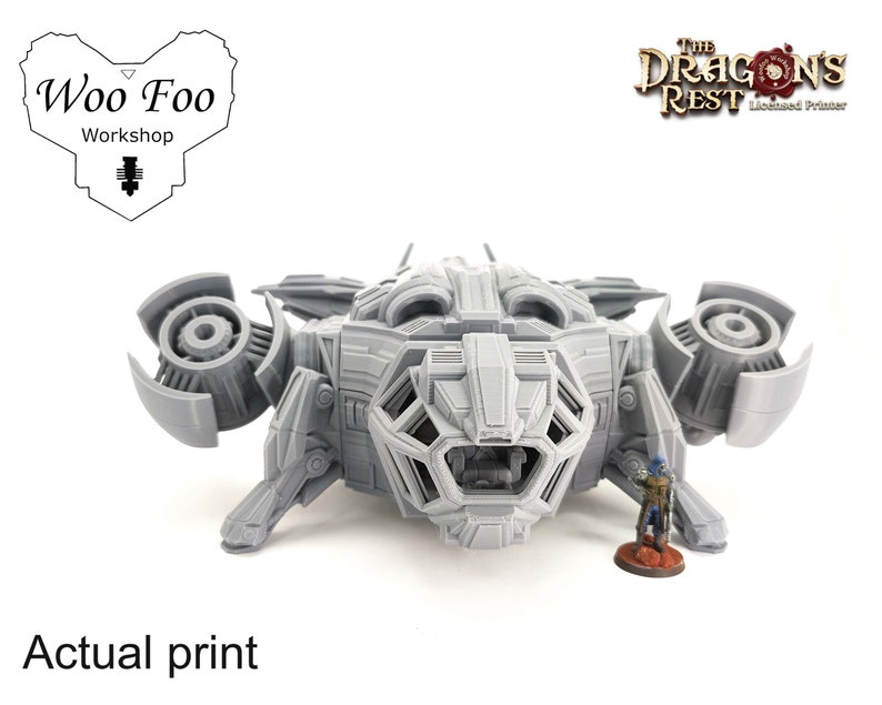 Sci Fi Dragonfly Heavy Dropship Terrain Infinity Wargaming - Etsy