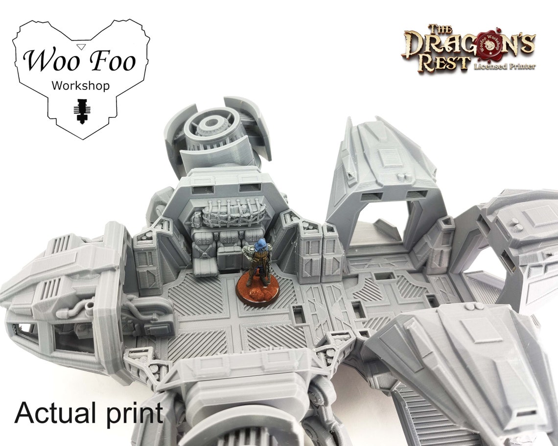 Sci Fi Dragonfly Heavy Dropship Terrain Infinity Wargaming - Etsy