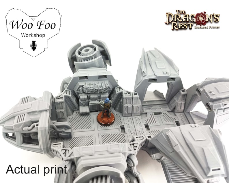 Sci Fi Dragonfly Heavy Dropship Terrain Infinity Wargaming | Etsy