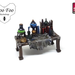 Fantasy Props Alchemist Lab Resin 3D Printed Gaming Terrain STL ...