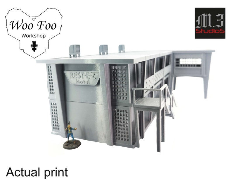 Fallout Motel 3D Printed Gaming Scatter Terrain M3 Studios - Etsy