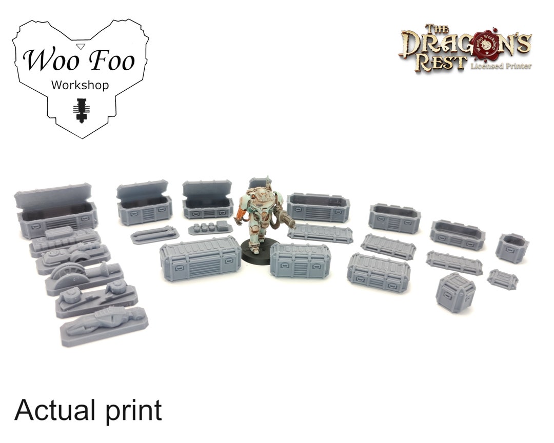 Sci Fi Scatter Flight Cases 3D Printed Terrain, Dragons Rest - Etsy