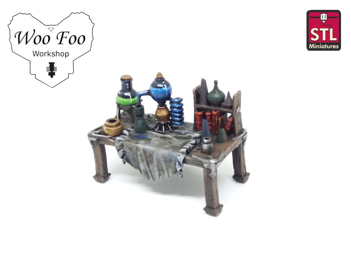 Fantasy Props Alchemist Lab Resin 3D Printed Gaming Terrain | Etsy