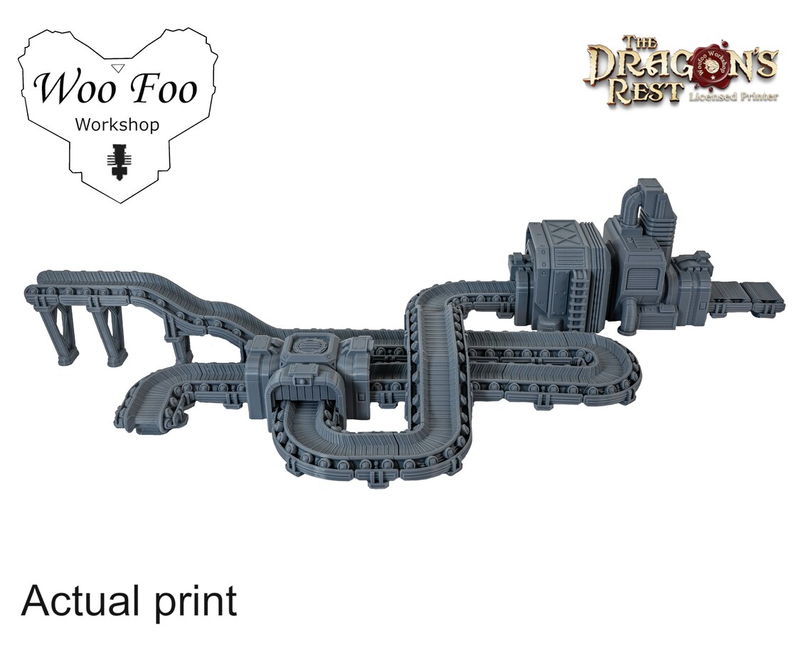Sci Fi Refinery Medium 3D Printed Scatter Terrain Dragons Rest - Etsy