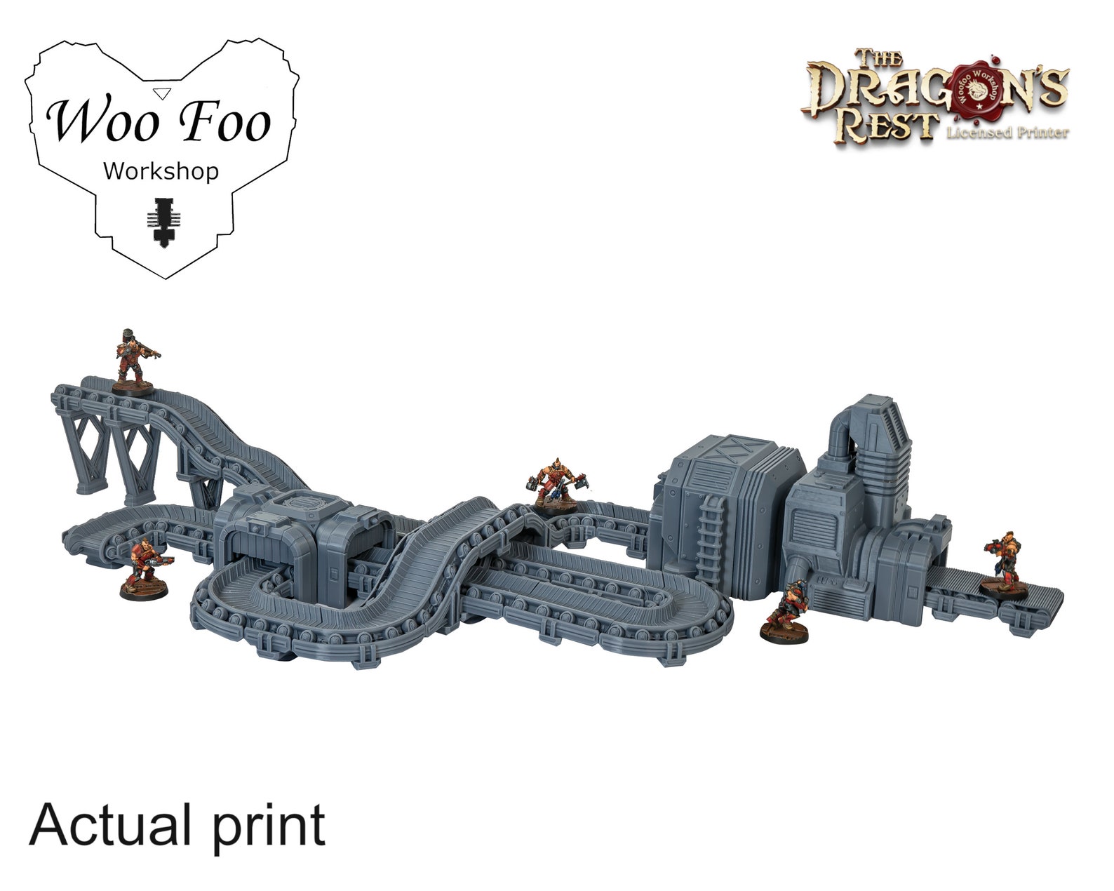 Sci Fi Refinery Medium 3D Printed Scatter Terrain Dragons Rest - Etsy