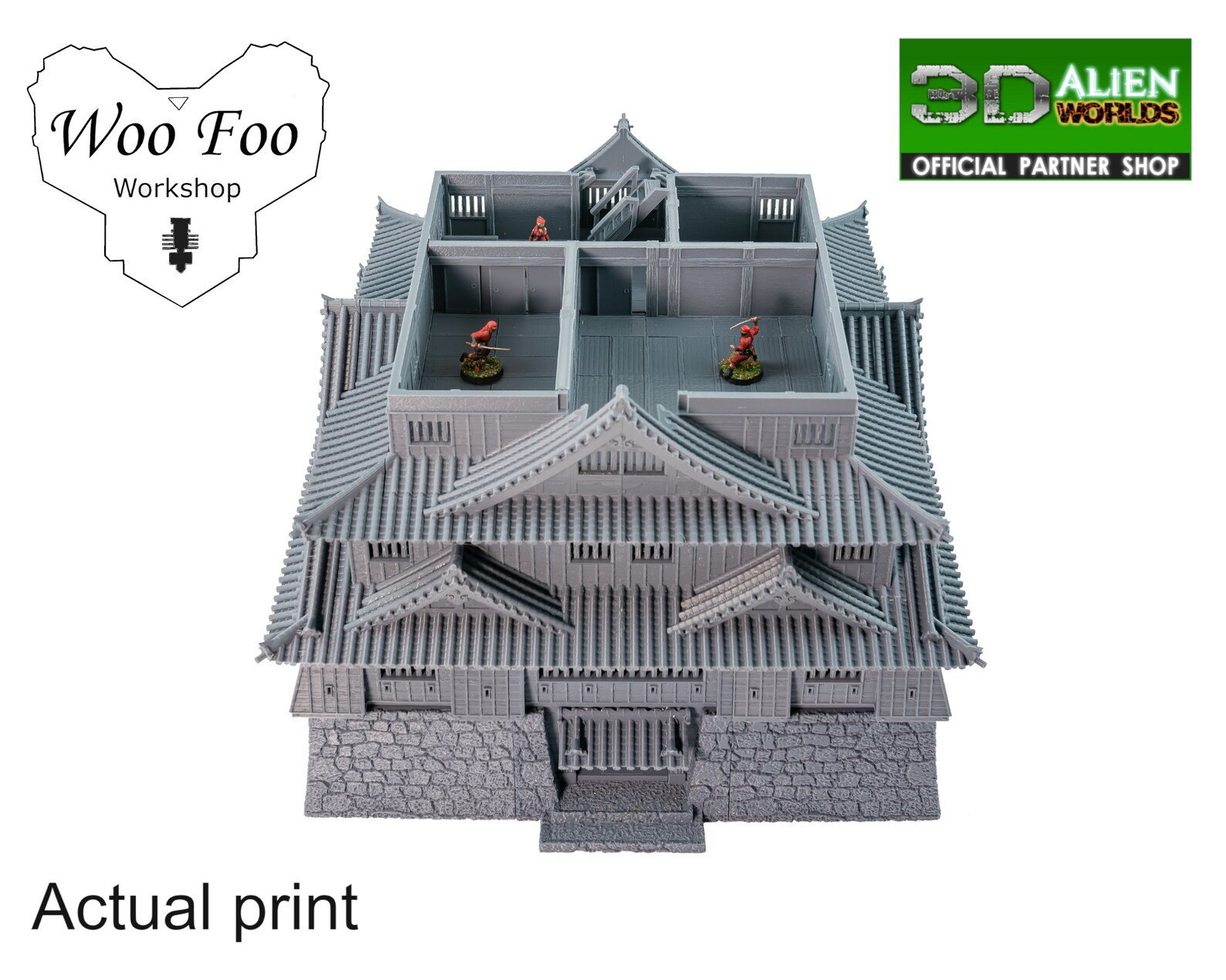 Samurai Castle With Underground Entrance 28mm 3D Printed Terrain Test ...