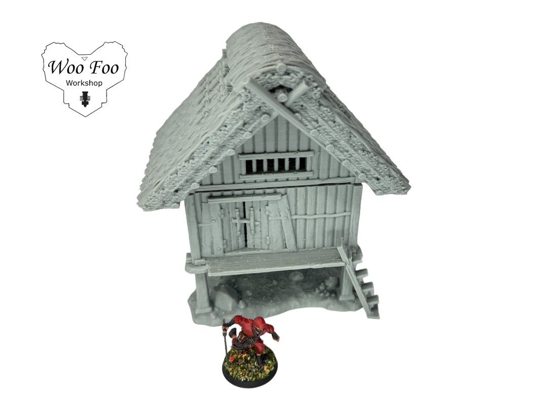 Rice Storage Building 3D Printed Japanese Samurai Terrain 32mm Nippon ...