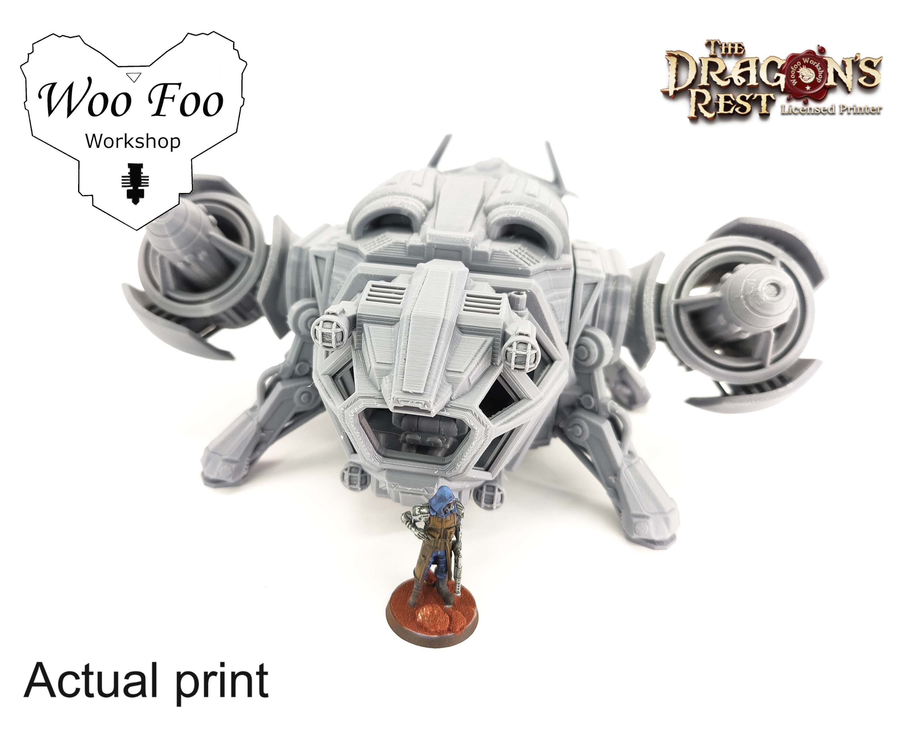 Sci Fi Grasshopper Spaceship 3d Printed Kill Team, 28mm Wargaming ...