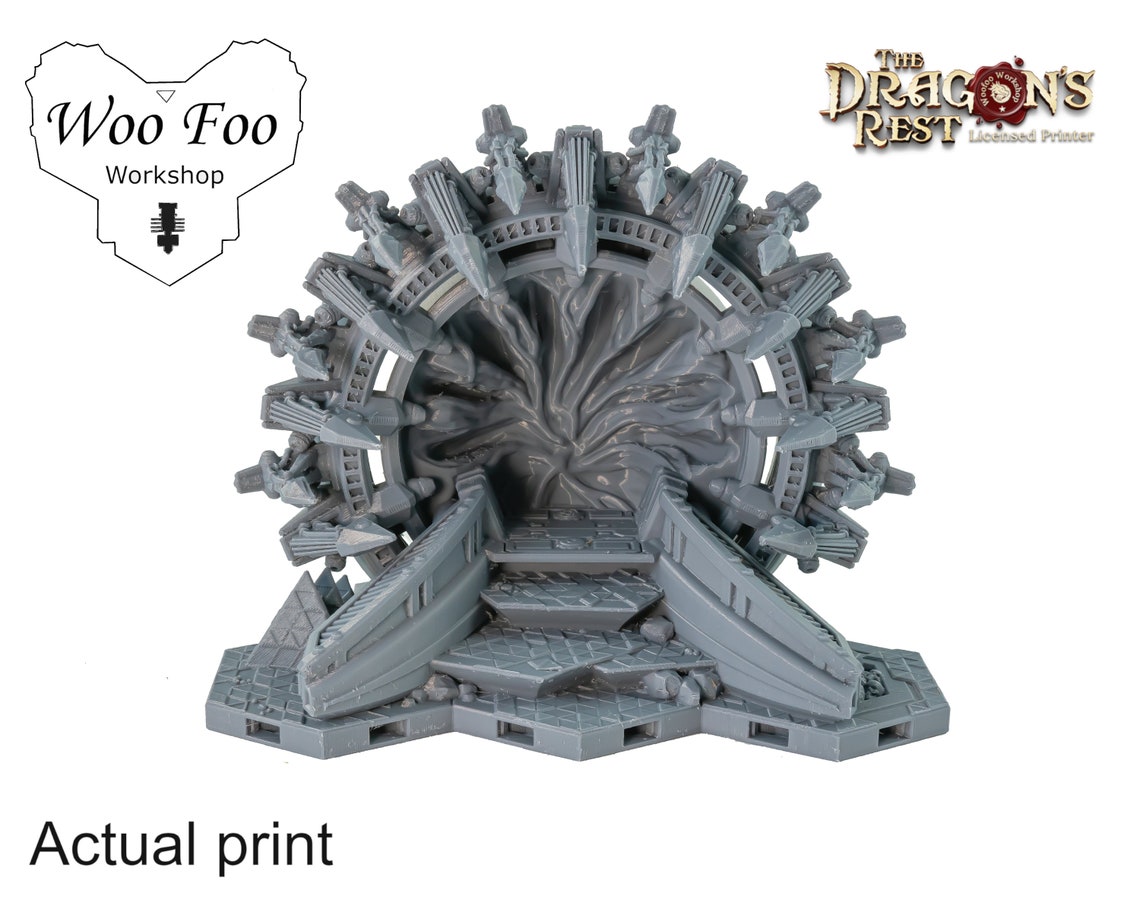 Sci Fi Warp Gate Tile Size Open Version 3D Printed Scatter Terrain ...