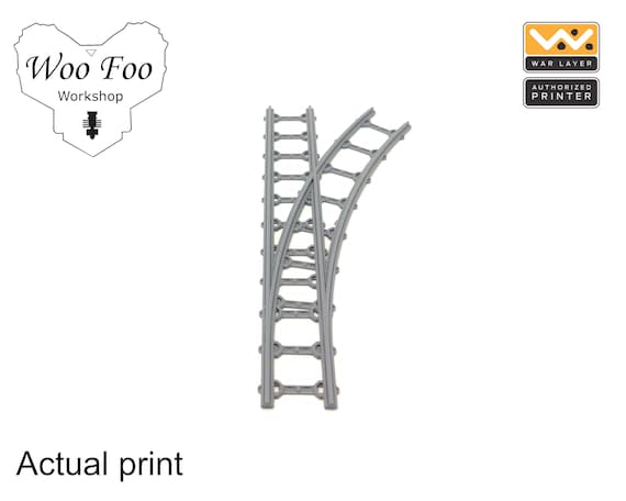 Sci Fi Gothic Train Straight Track Switch Right 3D Printed | Etsy