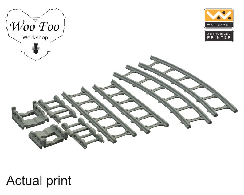 Sci Fi Gothic Train Set 3D Printed Gaming Terrain Warlayer | Etsy