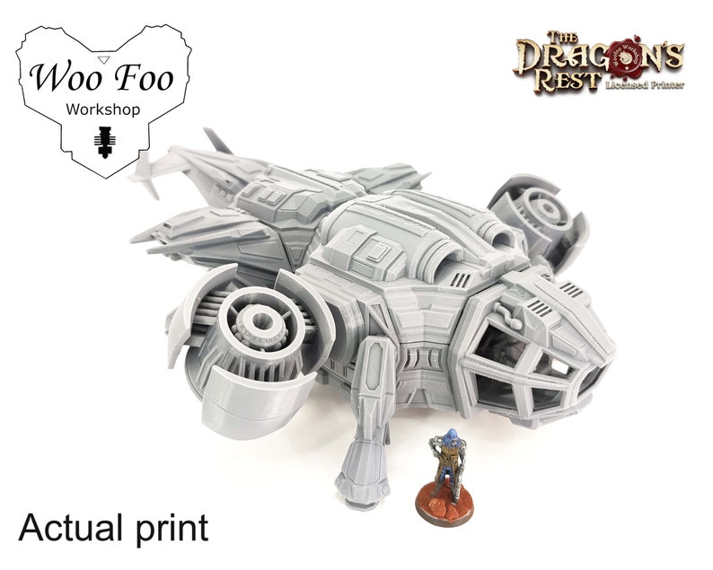 Sci Fi Dragonfly Heavy Dropship Terrain Infinity Wargaming | Etsy