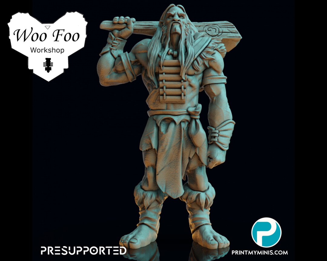 Large Giant Miniature 3D Printed in Resin 32mm Fantasy, Print My Minis ...