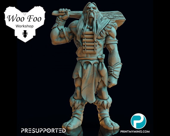 Large Giant miniature 3D printed in Resin 32mm fantasy Print | Etsy
