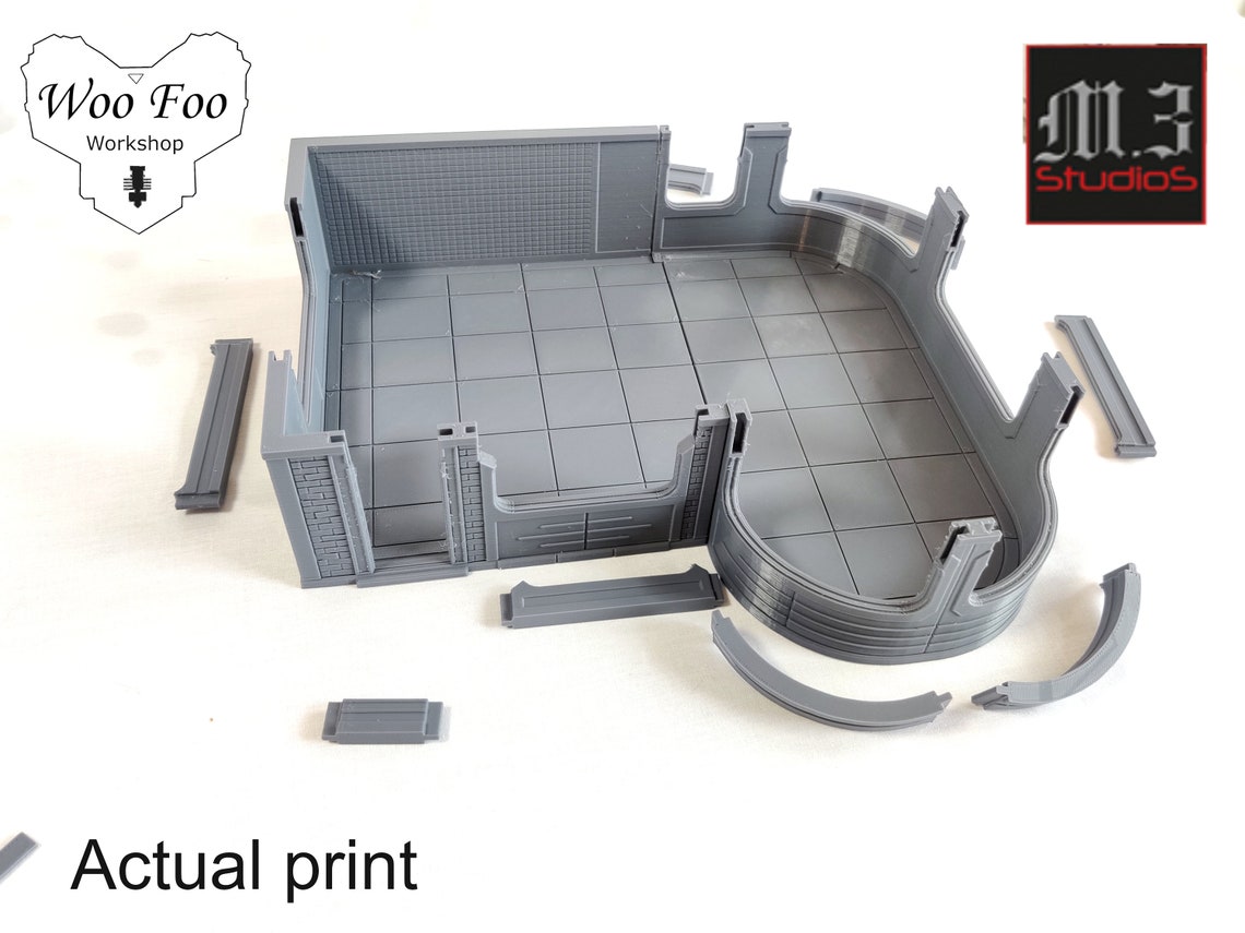 3D Printed Diner Gaming Scatter Terrain Fallout M3 Studios - Etsy