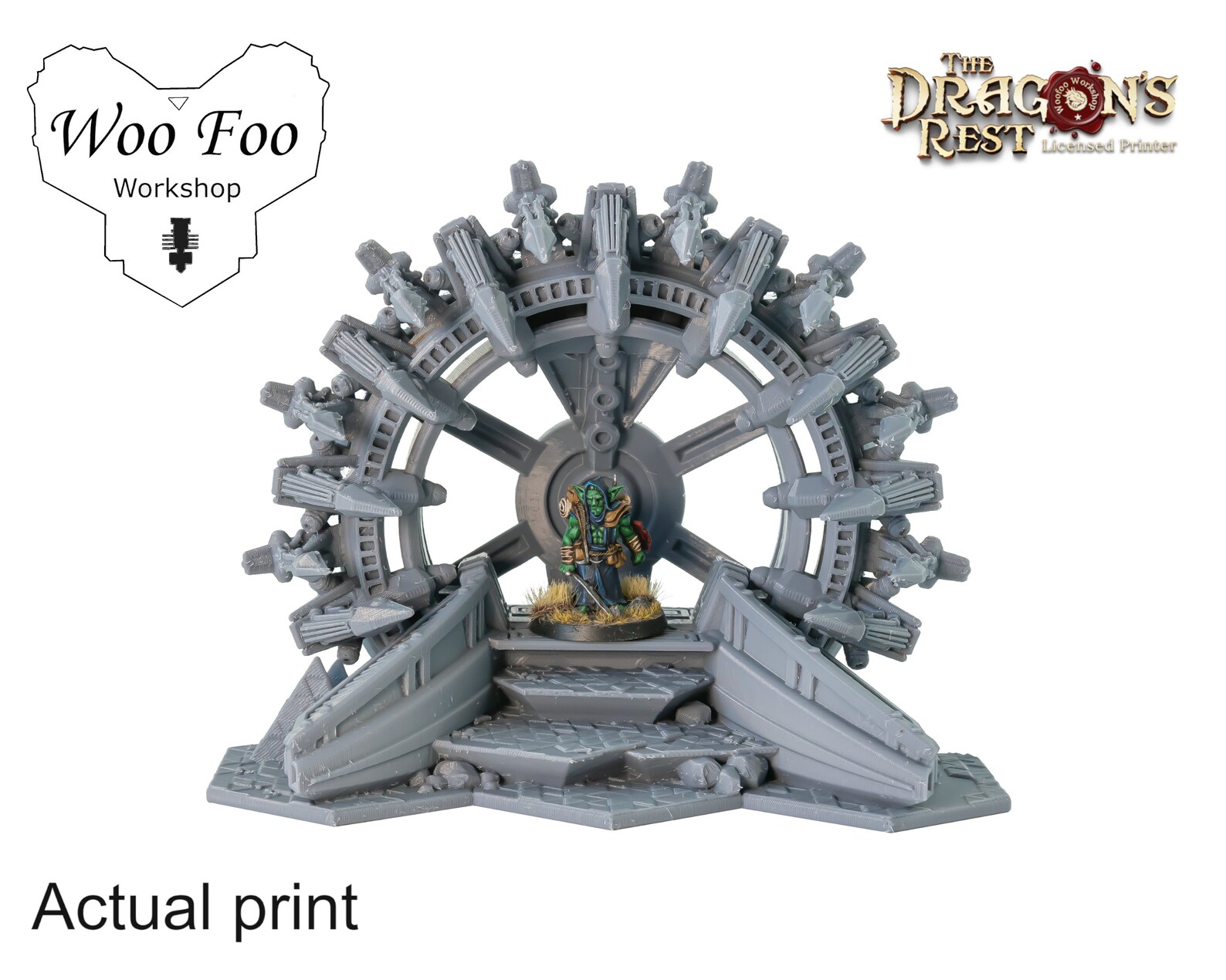 Sci Fi Warp Gate Token Size Closed Version 3D Printed Scatter - Etsy