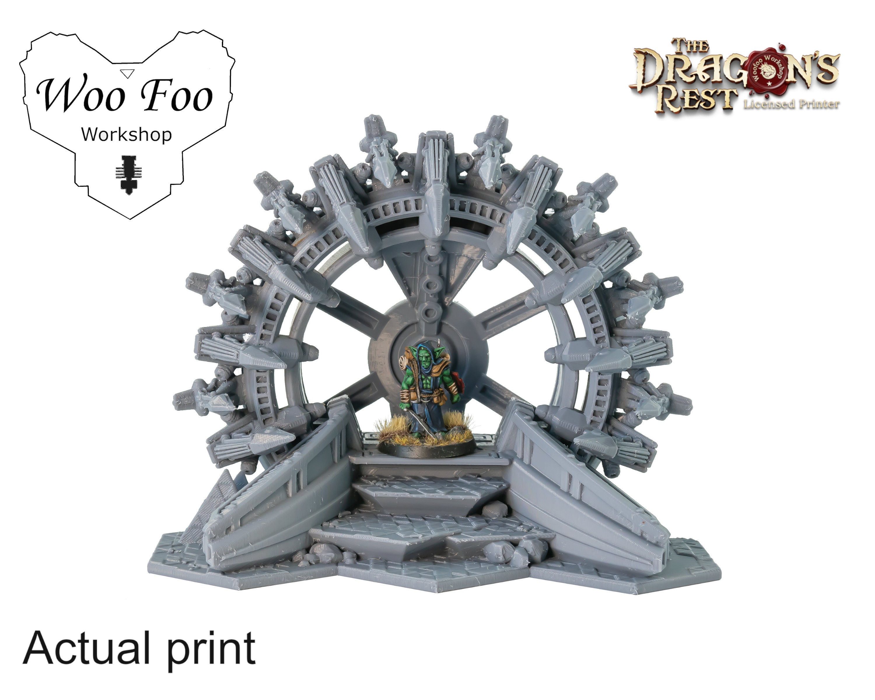 Sci Fi Warp Gate Token Size Closed Version 3D Printed Scatter Terrain ...