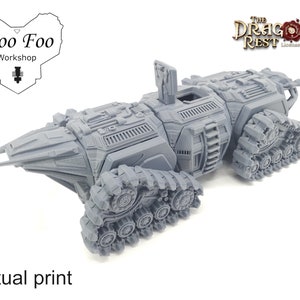 Sci Fi Behemoth Vehicle With Tracks 3d Printed Wargaming - Dragons Rest ...