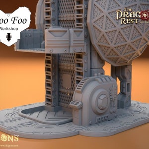 Sci fi scatter Control Tower 3D printed terrain 40K | Etsy