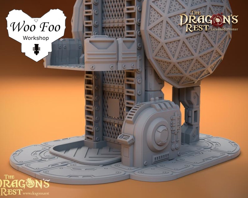 Sci fi scatter Control Tower 3D printed terrain 40K | Etsy