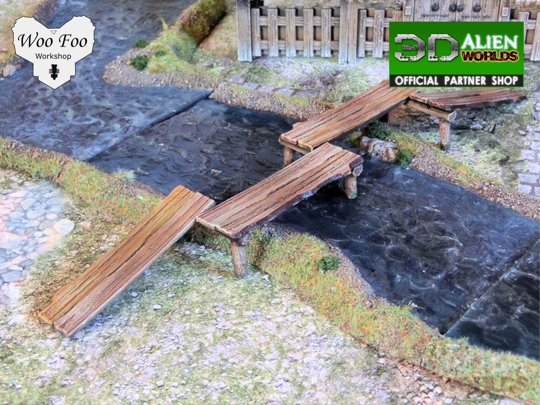 Samurai Peasant Bridge 28mm 3D Printed Terrain Test of Honour ...