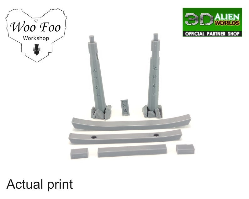 Samurai Small Torii Gate Symbols 28mm 3D Printed Terrain Test | Etsy