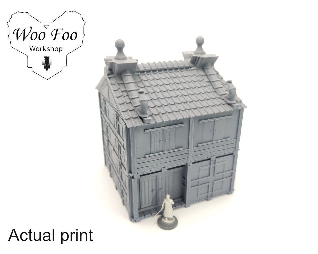 Samurai City House 1 28mm 3D Printed Terrain Test of Honour Asian ...