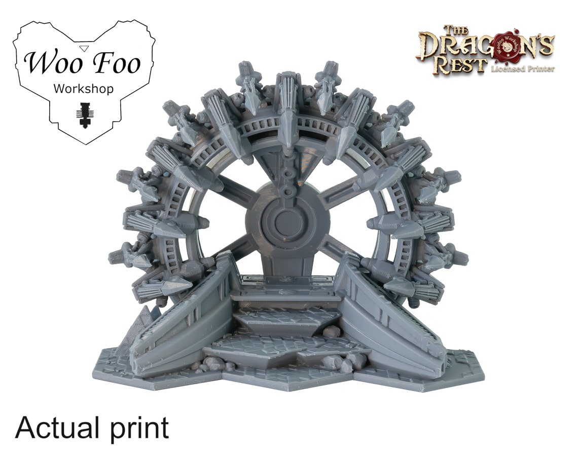 Sci fi Warp Gate Token Size Closed Version 3D Printed Scatter | Etsy