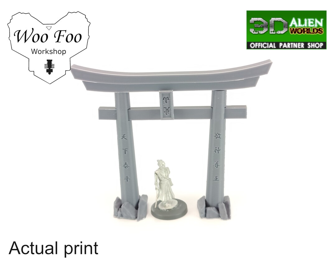 Samurai Small Torii Gate Symbols 28mm 3D Printed Terrain Test of Honour ...