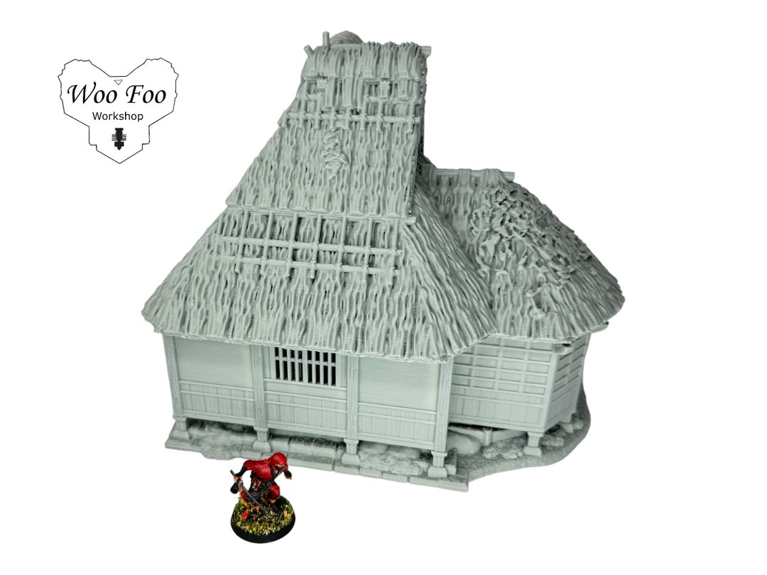 Okiya Geisha House 3D Printed Japanese Samurai Terrain 32mm - Nippon ...