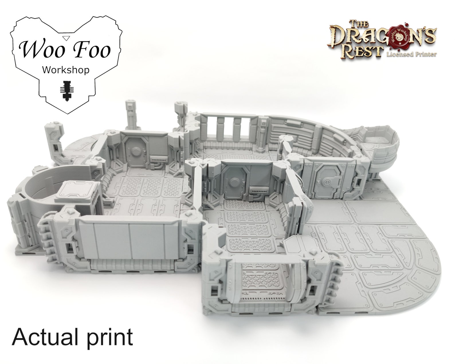 Sci Fi Building 1 3D Printed Terrain Kit Dragons Rest - Etsy UK