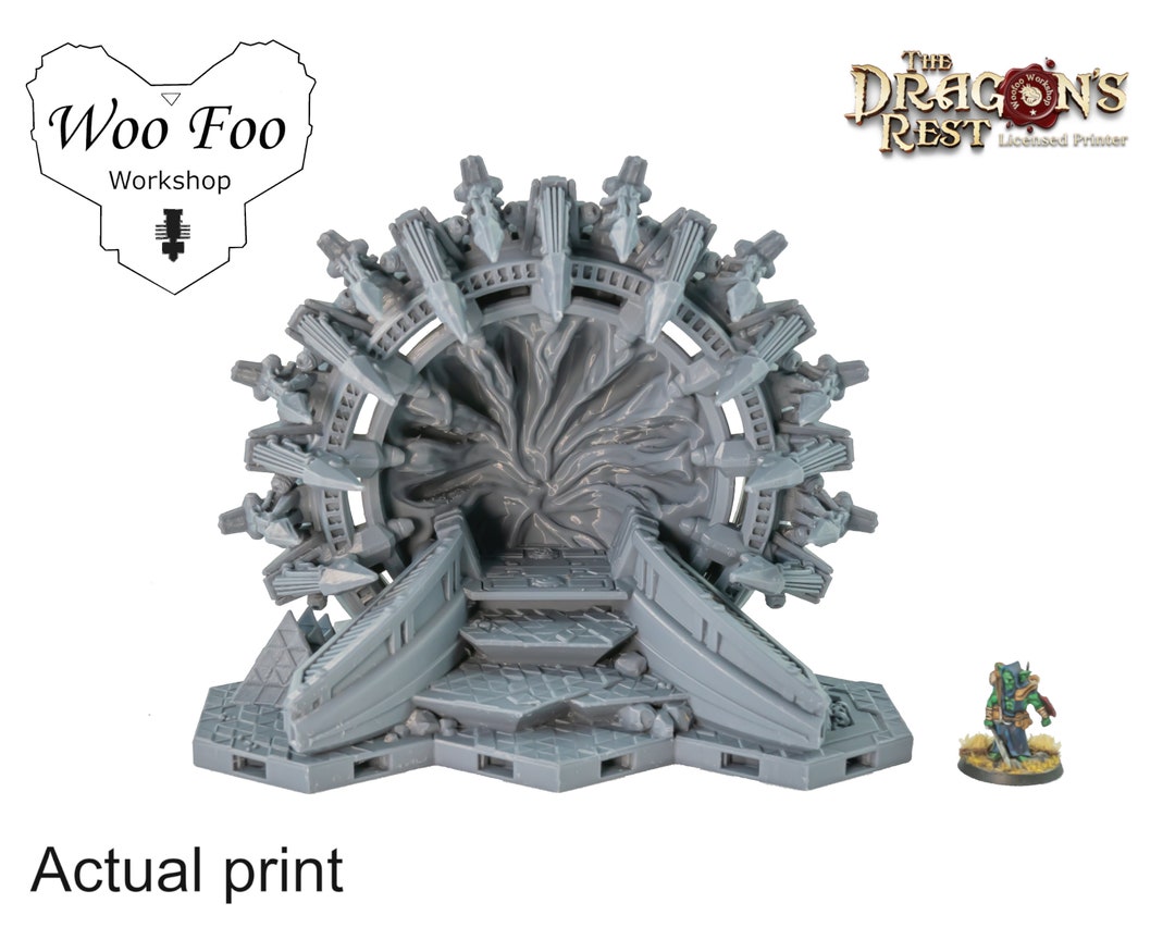 Sci Fi Warp Gate Tile Size Open Version 3D Printed Scatter Terrain ...