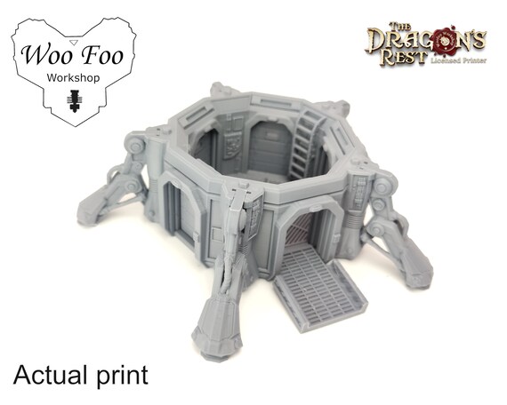 Sci Fi base Hub Alpha 3d printed 28mm wargaming Dragons Rest | Etsy