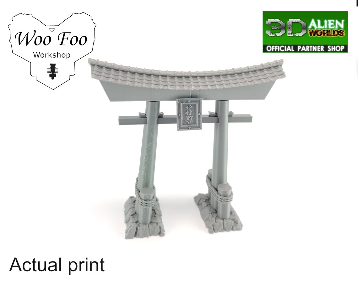 Samurai Large Torii Gate 28mm 3D Printed Terrain Test of Honour ...