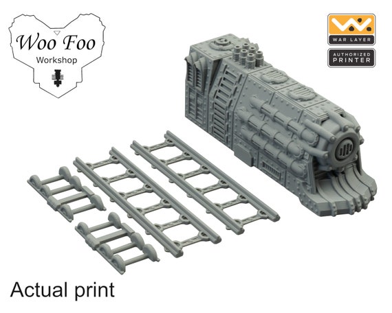 Sci Fi Gothic Train Basic 3D Printed Gaming Terrain Warlayer - Etsy