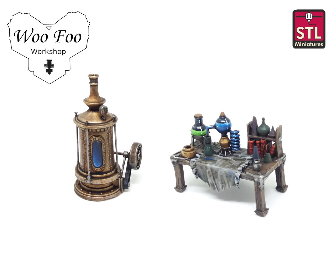 Fantasy Props Alchemist Lab Resin 3D Printed Gaming Terrain STL ...