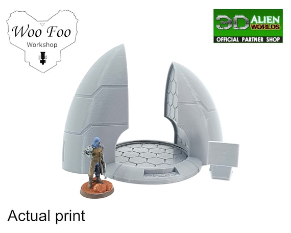 Tau Taui Teleporter 3D printed Gaming Terrain 3D Alien Worlds Role ...