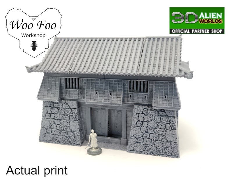 Samurai Castle Gate Tower 28mm 3D Printed Terrain Test of Honour ...