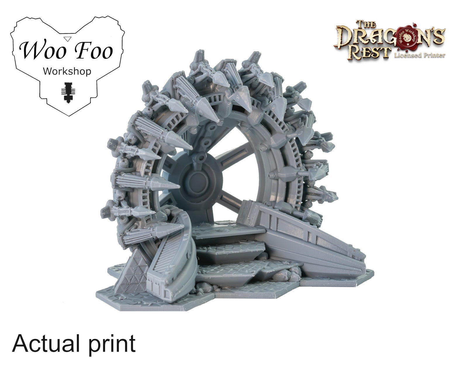 Sci Fi Warp Gate Token Size Closed Version 3D Printed Scatter - Etsy