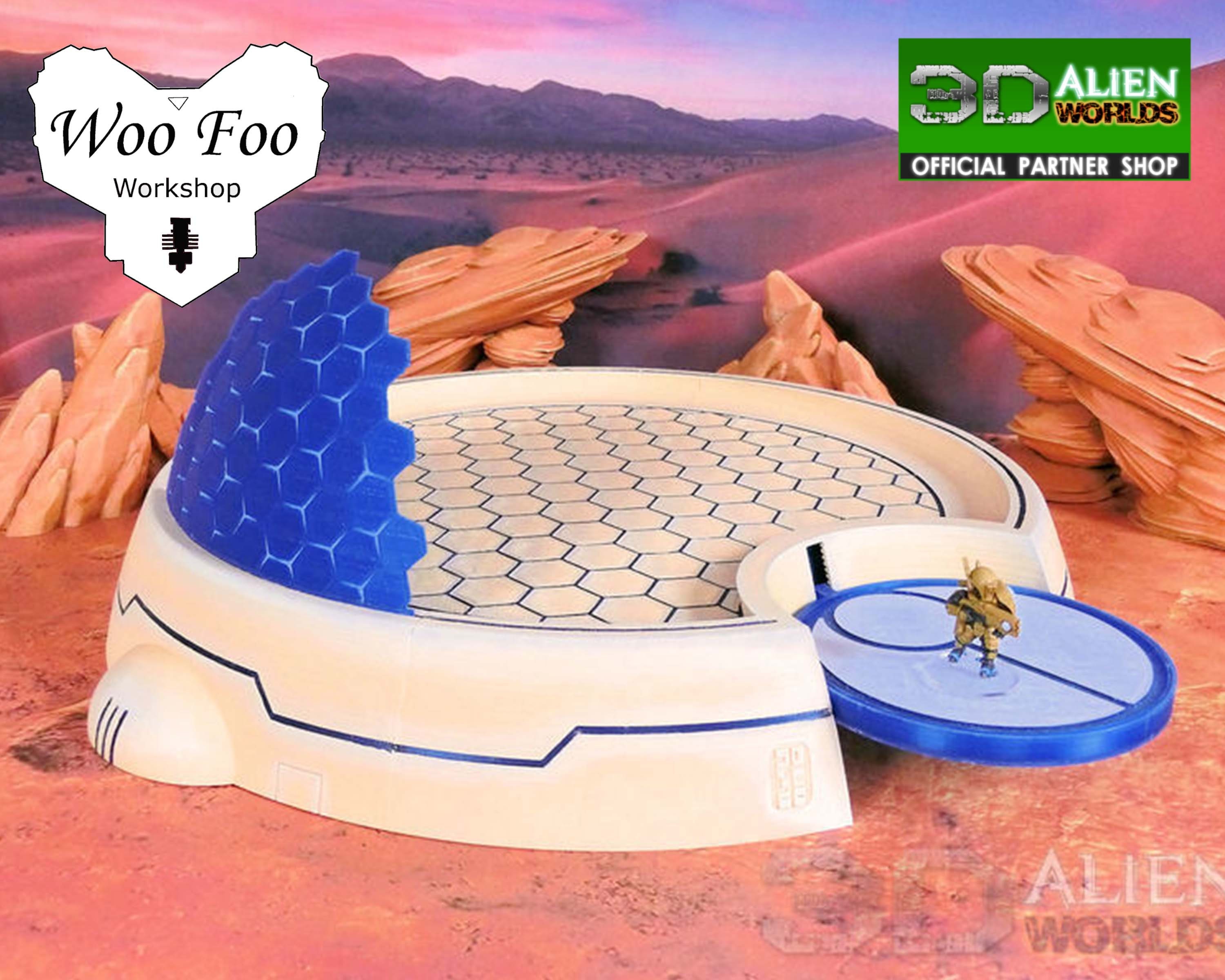 Tau Taui Teleporter 3D printed Gaming Terrain 3D Alien Worlds Role ...