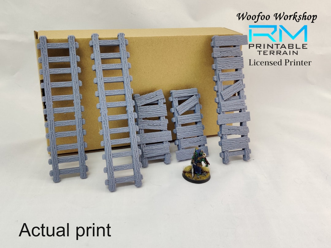 Ladder Set 3D Printed 28mm Fantasy Terrain - RM Studios - Etsy