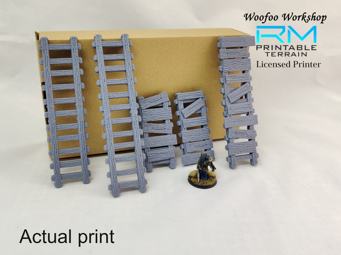 Ladder Set 3D Printed 28mm Fantasy Terrain - RM Studios - Etsy