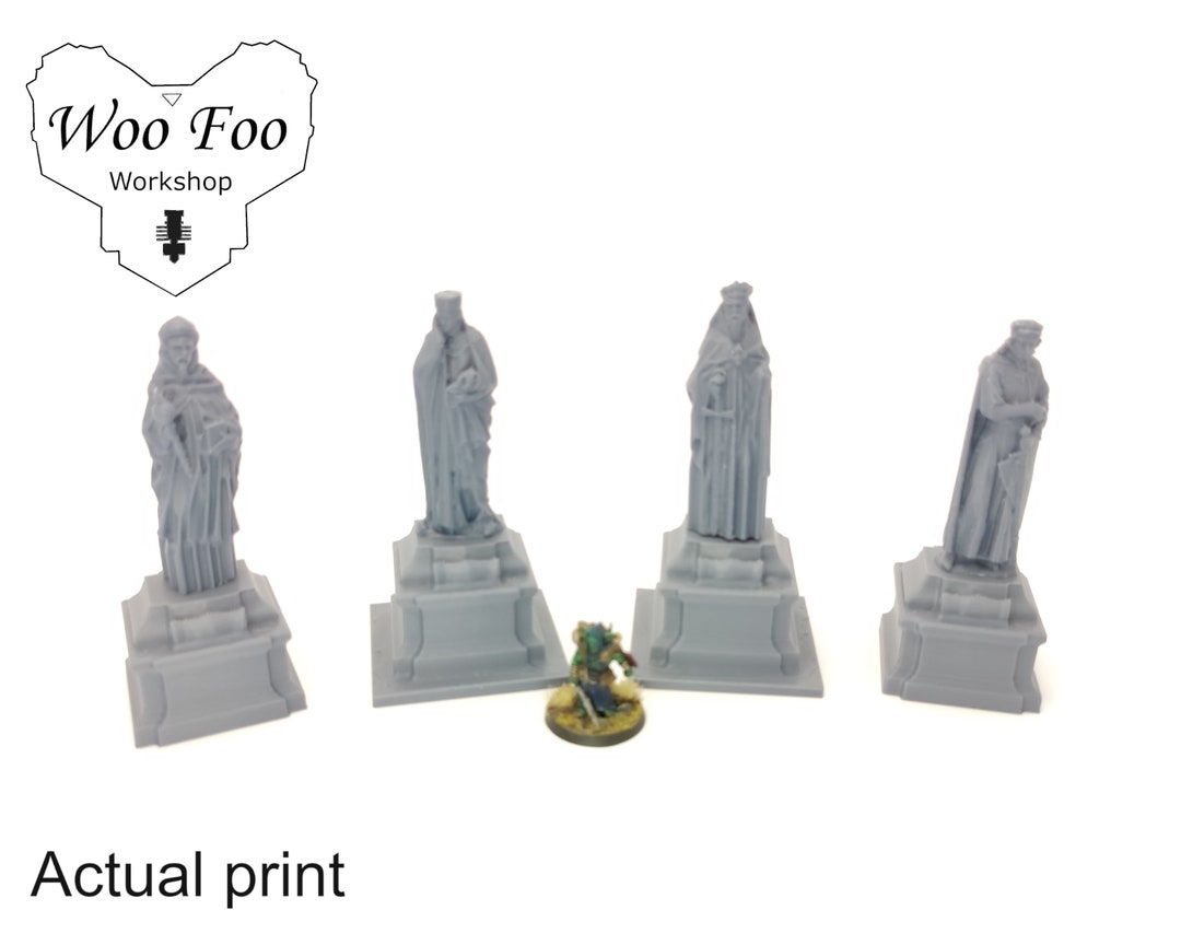 Stormguard Kings and Queen Statues 3D Printed Scatter Terrain - Etsy