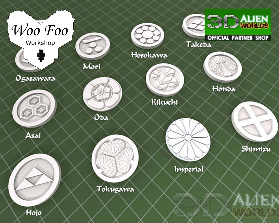 Samurai Pavises Set 28mm 3D Printed Gaming Terrain 3D Alien - Etsy UK