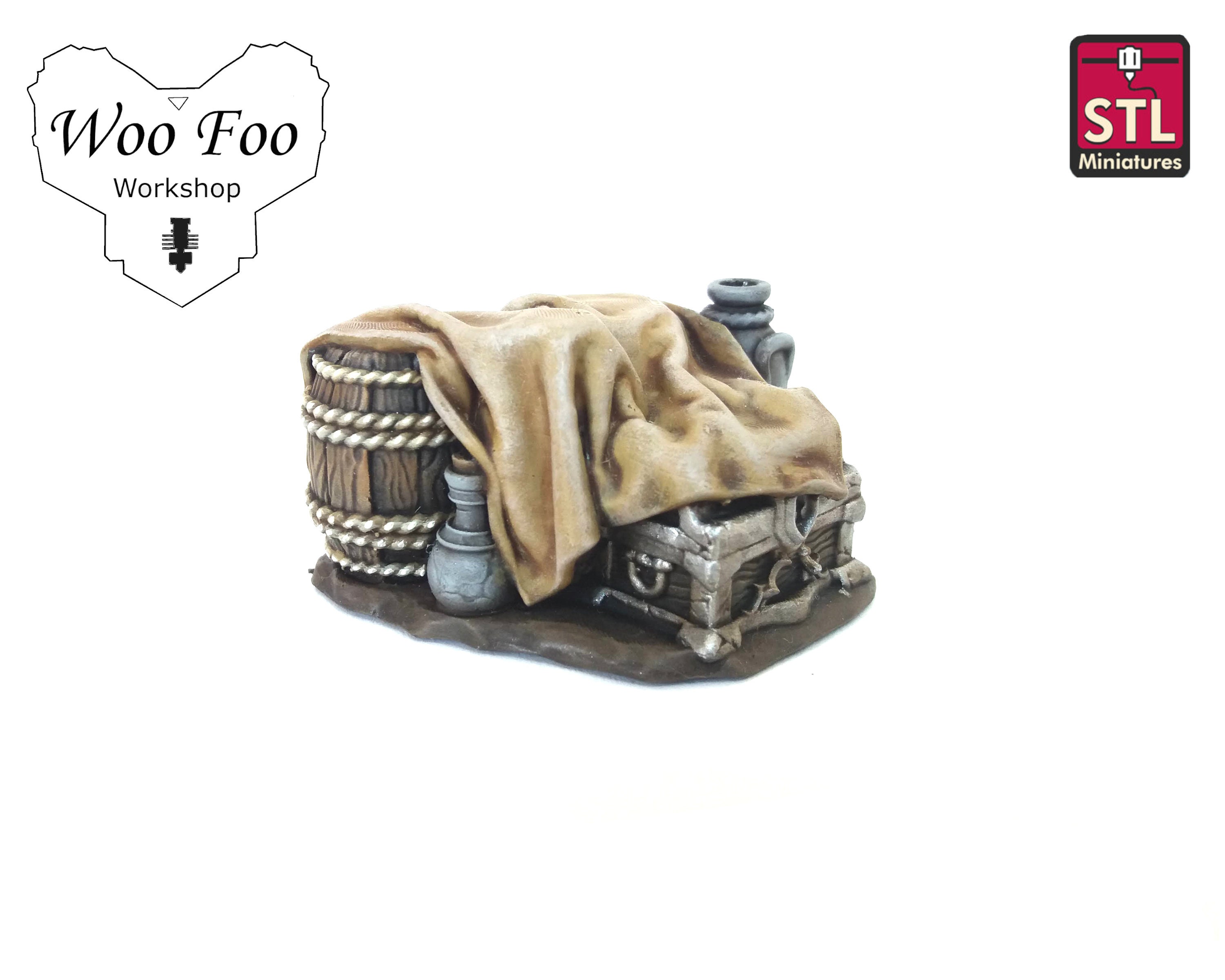 Fantasy Props Supplies Set Resin 3D Printed Gaming Terrain STL - Etsy