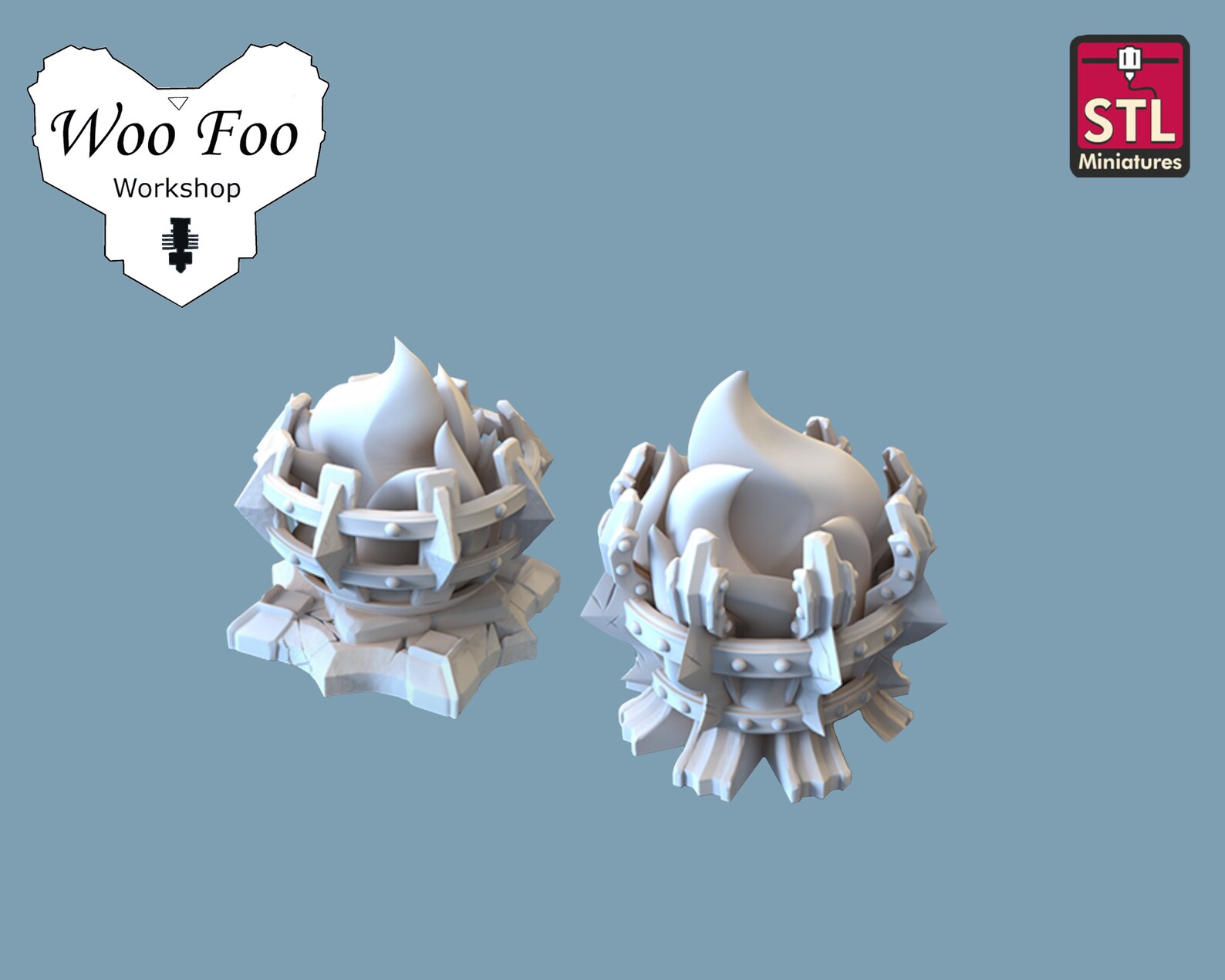 Fantasy Props Fire Pits Resin 3D Printed Gaming Terrain STL | Etsy