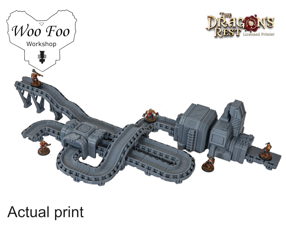 Sci Fi Refinery Medium 3D Printed Scatter Terrain Dragons Rest - Etsy